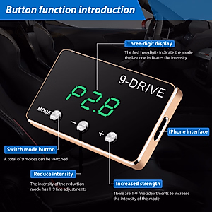 Throttle Response Controller 9 Drive Compatible with Toyota Tacoma 2005+(2.7L 3.5L 4.0L),FJ Cruiser 2006+,4Runner 2003-2009(4th Gen Only) 4.0L 4.7L,for Prado 2005-2009,Sienta 2003-2010(821)