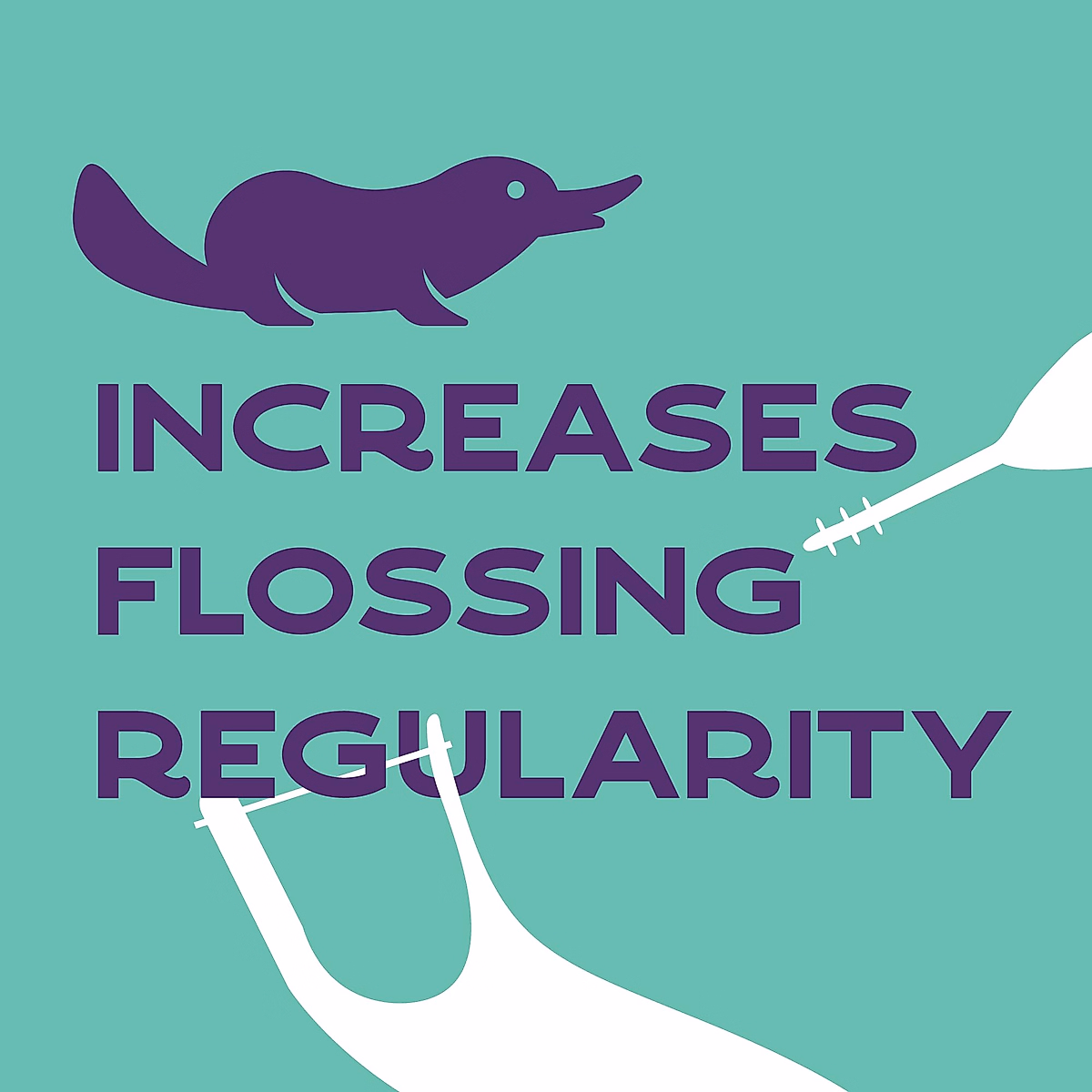 Platypus Orthodontic Flossers for Braces, 40 Count (Pack of 1), Ortho Picks for Adults & Kids, Fits Under Arch Wire, Non-Damaging, Encourage Flossing Habits