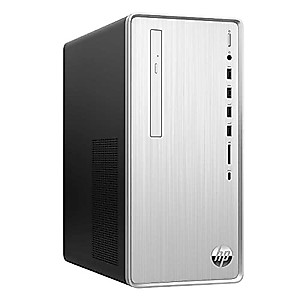 HP 2022 Pavilion Desktop, 11th Gen Intel Core i7-11700F 8-Core Processor, AMD Radeon RX 550 Graphics, 64GB RAM, 2TB SSD + 8TB HDD, DVD, HDMI, DisplayPort, DVI, Wi-Fi, Windows 11 Home, Silver