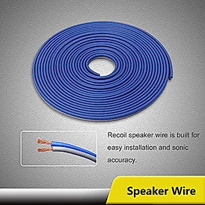 RECOIL RCK44 True 4 Gauge Complete 4-Channel CCA Amplifier Wiring Kits with OFC RCA Cable