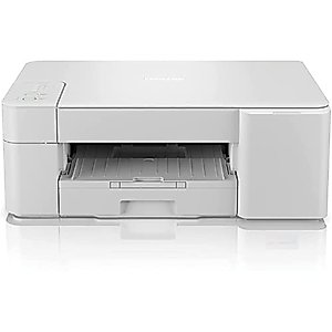 Brother MFC-J1215WB INKvestment Tank Wireless All-in-One Color Inkjet Printer for Home Office, White - Print Copy Scan - 16 ppm, 1200 x 600 dpi, Voice Control, 150 Sheets - CBMOUN USB Printer Cable