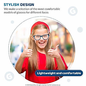 Geborilma Kids Flexible Glasses Frames for Kids - Kids Prescription Glasses 4-7 y Rbg Glasses for Kids Eyeglasses Unbreakable Navy