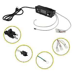 Digital Thermostat Controller Board Kit Replacement for Pit BOSS 3/4/5 Series Vertical Pellet Smoker, Equipped with Two Digital Meat Temperature Probes
