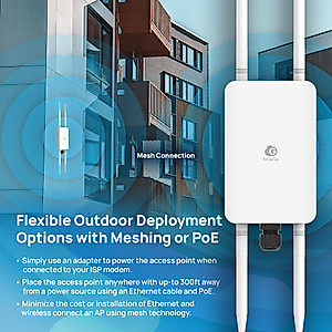 EnGenius Cloud Managed ECW160 11ac Wave 2 2x2 Outdoor Access Point