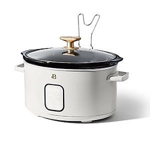 Beautiful 6 Quart Programmable Slow Cooker, Drew Barrymore (White Icing)