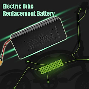 YLuBik Electric Bike Battery - 36V 10Ah, Folding Electric Bicycle 360Wh Replacement Li-ion Battery, Motor Max Power 250W