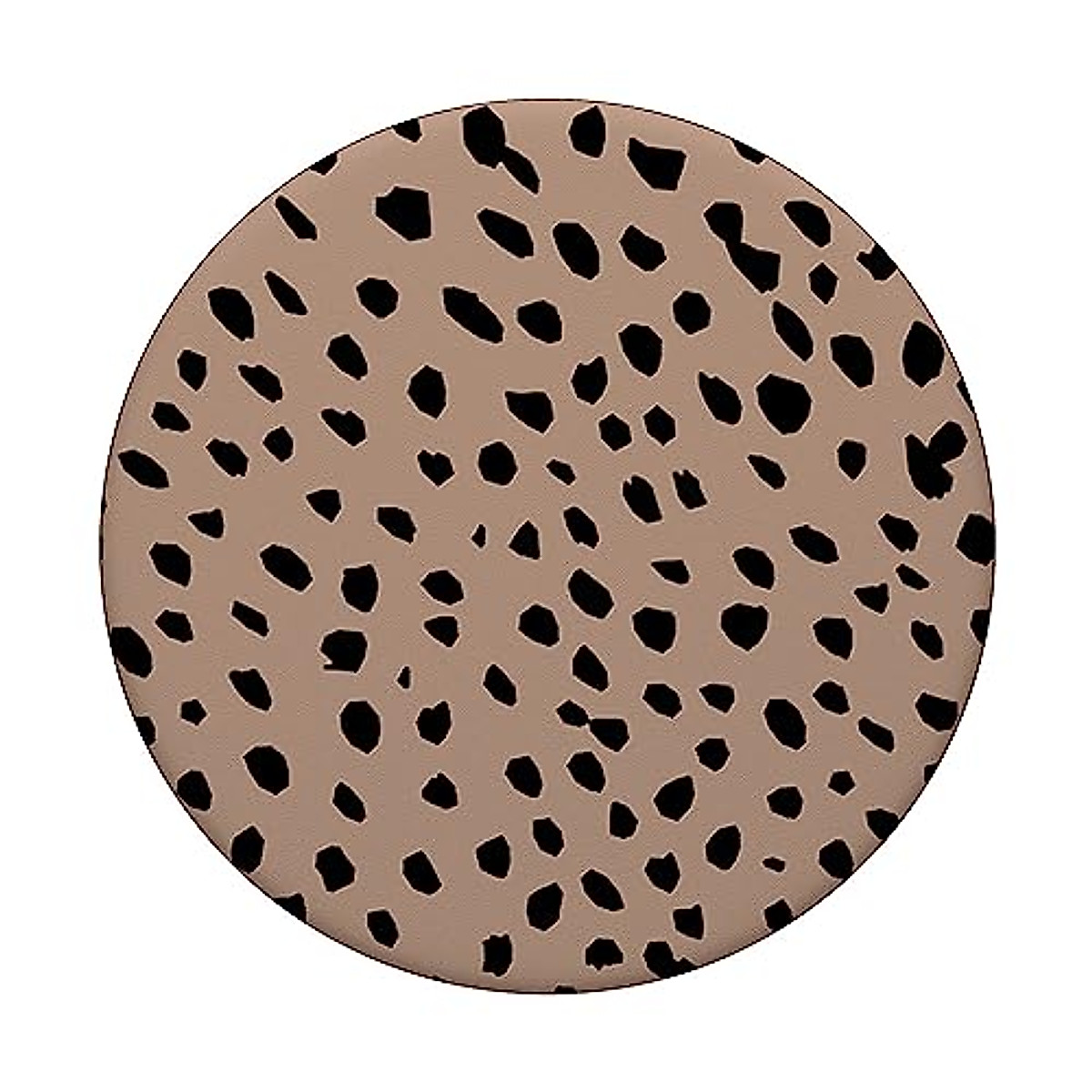 Minimal Boho Tan Black Dalmatian Bohemian Aesthetic Art PopSockets Swappable PopGrip