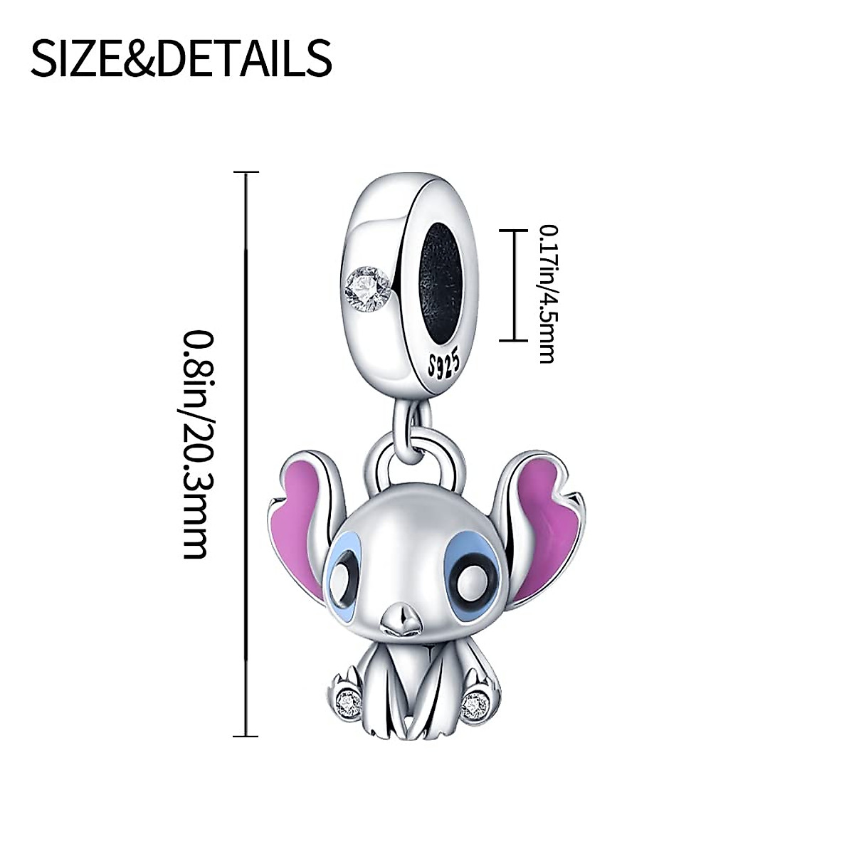 LIGHTDOG 925 Sterling Silver Charms for Pandora Charm Bracelets Necklaces for Woman Dangle Pendant Bead,Jewelry Beads Gifts for Women