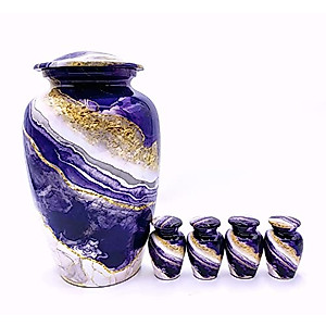 Shine North Urns for Ashes Adult Male Urns for Human Ashes Adult Female with 4 Small Urns for Human Ashes