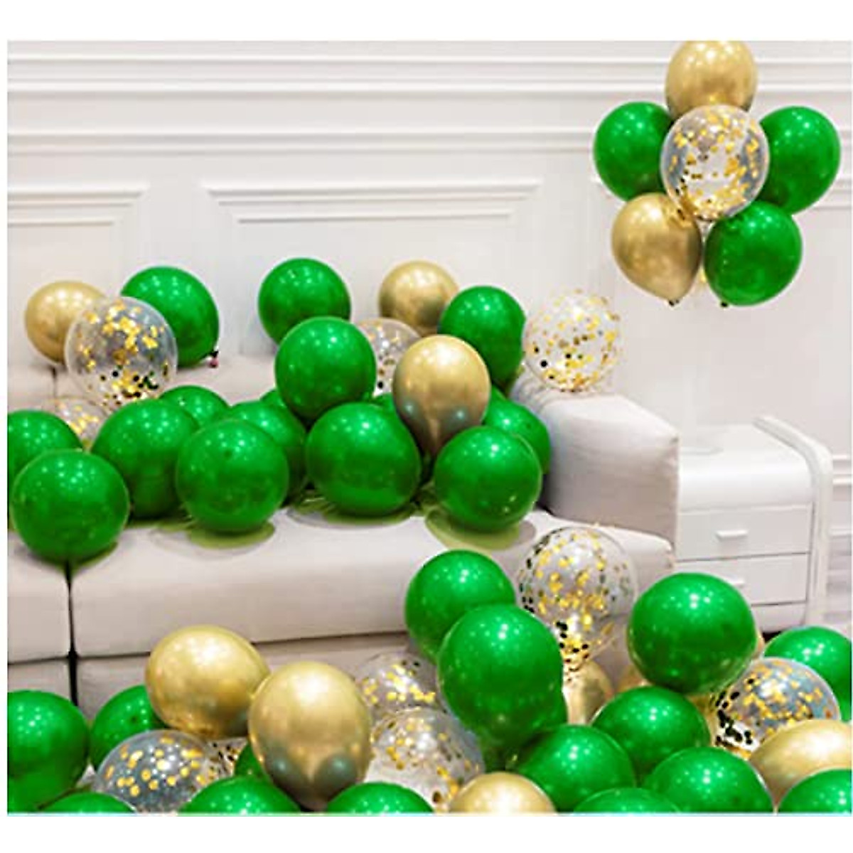 Graduation Decorations USF Green Gold 2023/Green Gold Balloons/Green Grad/Green Gold Party Decorations for Birthday Party Summer Bridal Shower Decorations//St. Patrick’s Day Decorations