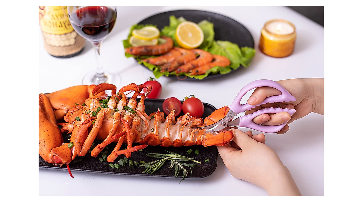 Colorful Kitchen Seafood Scissors - 12 Pcs Set
