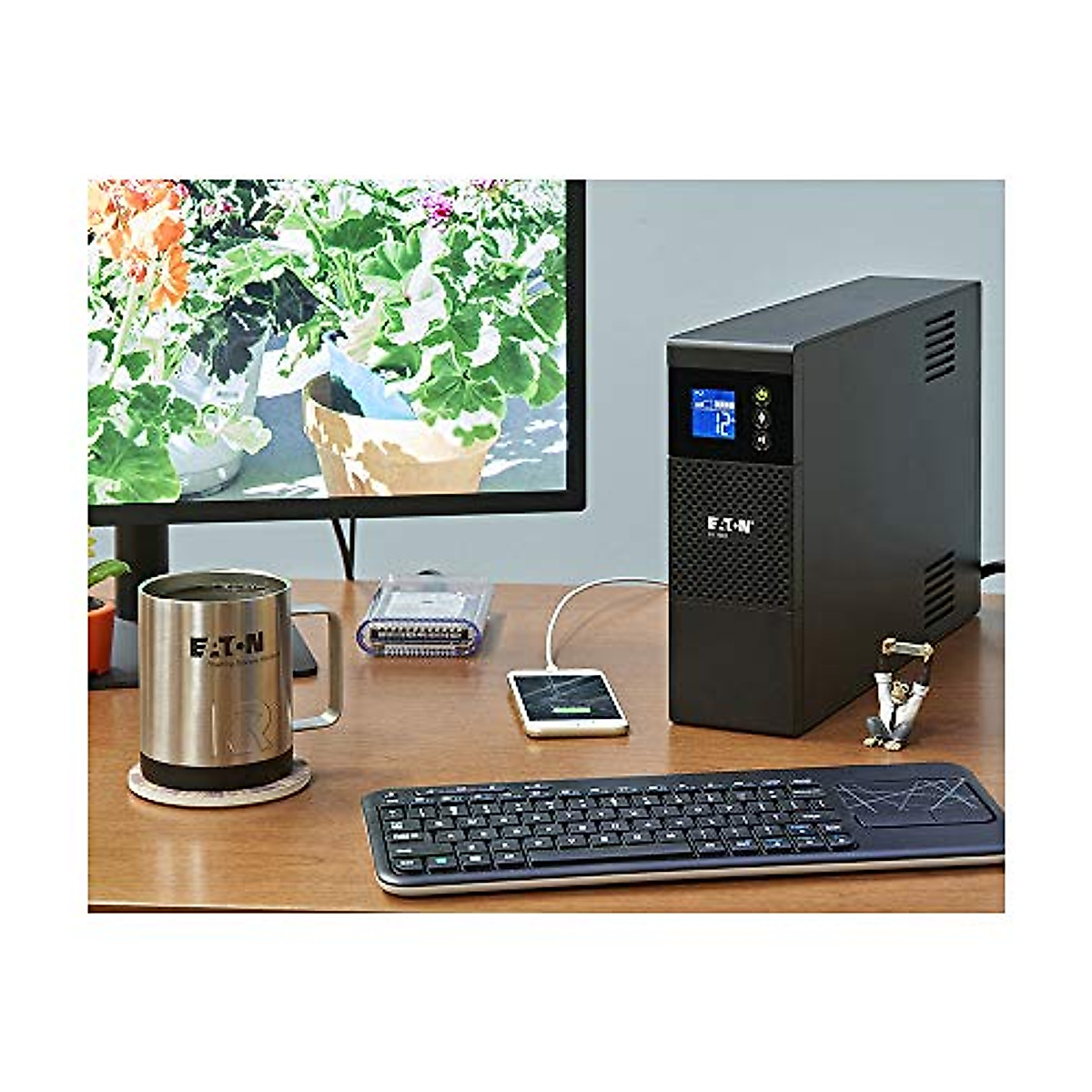 Eaton 5S1500LCD UPS Battery Backup & Surge Protector, 1500VA / 900W, AVR, LCD Display, Line Interactive