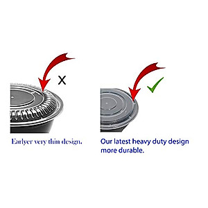 Elam Meal Prep Plastic Container Noodle Bowl 25-pack 42oz To-Go Containers Take -Out Round Bowls with Lids Food Storage Salad Bowl Bento Box Microwavable(BPA Free) Freezer/Dishwasher Safe Disposable