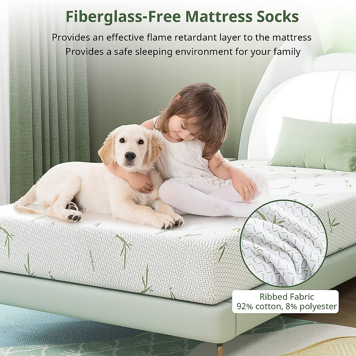 Twin Mattress, 8 inch Gel Memory Foam Mattress for a Cool Sleep & Pressure Relief, Bed in a Box for Kids Bunk Trundle Bed Daybed, Medium Firm Feel with Motion Isolating