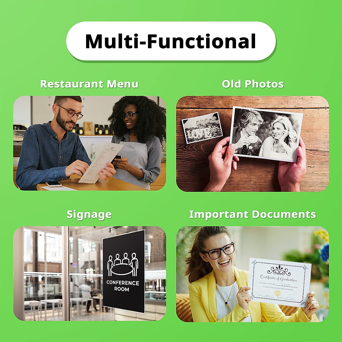 Crystal Clear 200-Pieces Universal Thermal Laminating Pouches