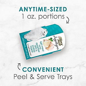 Purina Fancy Feast Wet Cat Food Complement, Appetizers Light Meat Tuna With a Scallop Topper - (10) 1.1 Oz. Trays