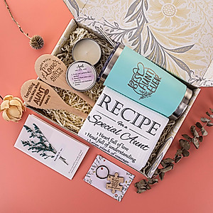 ELEMENU Aunt Gifts - Gifts For Aunt From Niece, Nephew - Mother's Day, Christmas, Birthday Gift Baskets For Aunt, Tia, Auntie - New Aunt, Aunt Announcement Gifts