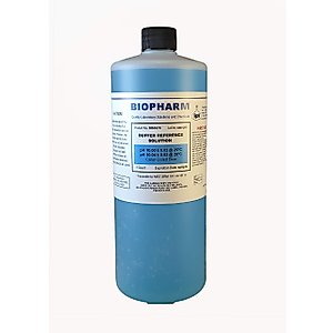pH Buffer Calibration Solution, pH 10.00 — 1 Quart (950 mL) — NIST Traceable Reference Standards for All pH Meters — Color Coded Blue