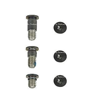 Padarsey Pentalobe Bottom Case Screws +4 Pack Rubber Case Feet+ Pentalobe Screwdriver Compatible for MacBook Pro Retina 13'' A1708 2016-2017, A2159 A2289 A2338 M1 EMC 3578 2020 (Grey)