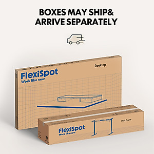 FLEXISPOT Electric Standing Desk with Drawer, Solid One-Piece Adjustable Height Desk with Storage Shelf, Ergonomic Monitor Stand for Computer Laptop (Black Frame/Black Top, 55 inch)