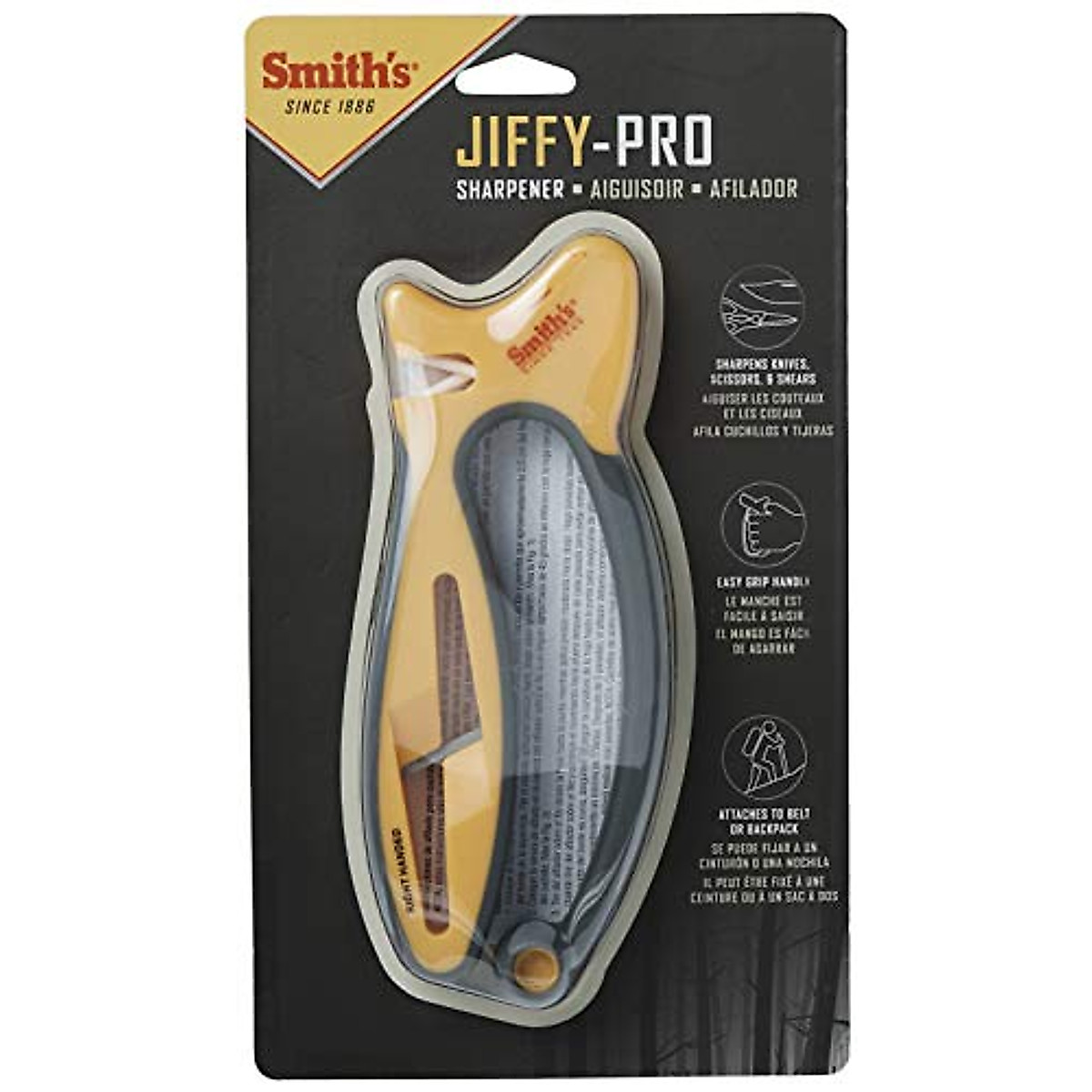 Smith's 50185 Jiffy-Pro Handheld Sharpener , Orange