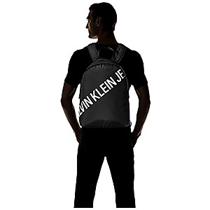 Backpack CK CALVIN KLEIN school work free time article ZM0ZM01680 CKJ INST CAMPUS B - cm. 36 x 40 x 12 (APPROX.), BDS Black / Nero, UNICA - ONE SIZE