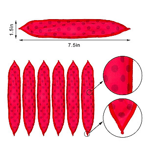 30 Pieces Hair Curler Rollers DIY Night Sleep Foam Hair Styling Tools Flexible Soft Sponge Pillow Hair Rollers With Storage Bag (5 Colors)