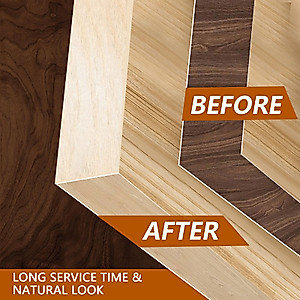 QTLCOHD 2 Roll Edge Banding 3/4 Inch x 65 Ft. Wood Veneer Edge Banding Iron on with Hot Melt Adhesive Pre-glued Flexible Birch Edge Banding for Cabinet Repair Furniture