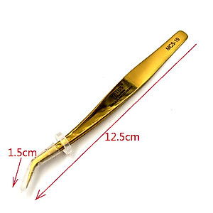 Vetus MCS Makeups Tweezers for Beauty Eyelashes Grip Picking Selection Works (MCS-19)