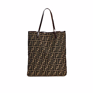 FENDI Women's Pre-Loved Tote, Zucca, Brown, One Size