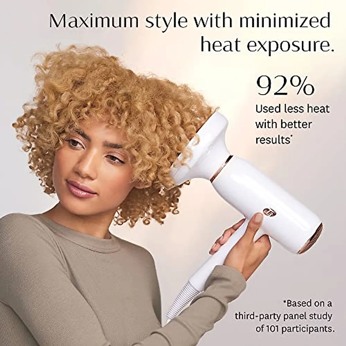 T3 Featherweight StyleMax Professional Ionic Hair Dryer with Custom Heat Automation & 4 Attachments, Fast Drying, Lightweight with 5 Heat & 3 Speed Settings, 2 Concentrators, Diffuser & Smoothing Comb