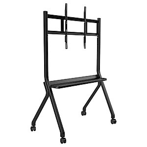Smart Board Stand with Wheels, Mobile Rolling Interactive Whiteboard Stand with Wall Mount for 55”– 86”