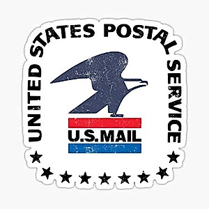 Vintage US Postal Service Us Mail Sticker | Vinyl | Decal for Car Bumper, Window, Laptop, Truck, Van, Water Bottle, Books Etc |Waterproof| 5"