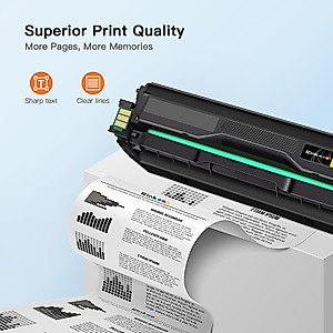 E-Z Ink (TM) Compatible Toner Cartridge Replacement for Samsung 504 504S CLT-K504S CLT-504S CLT-M504S CLT-C504S CLT-Y504S to Use with SL-C1860FW SL-C1810W CLP-415NW CLX-4195FW Printer Tray (4 Pack)
