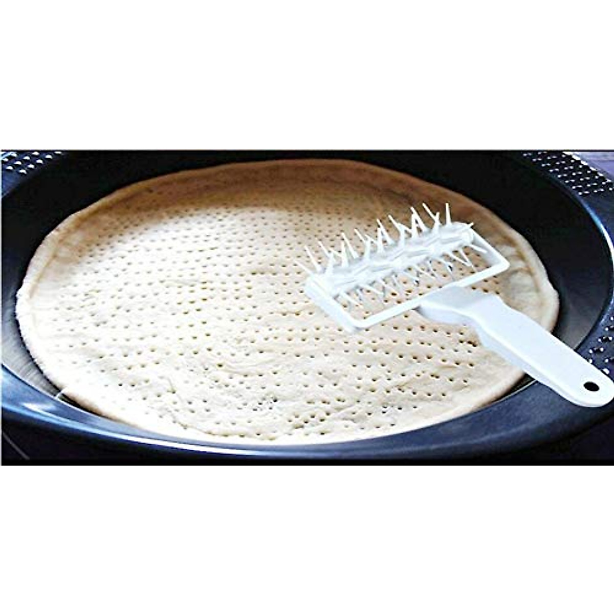 WOIWO 1PCS Plastic Pastry Pizza Biscuit Dough Roll Needle Roller Pastry Pie Needle Bread Perforator DIY Baking Tool