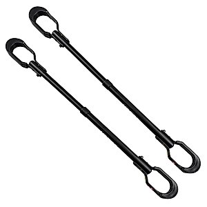 2x Bicycle Top Tube Crossbar Frame Adjustable Adapters Bar for Car Rack or Home Storage Stand–Step Through-Y Frame Kids Ladies Dual Suspension Cruiser Small Mountain Road Bikes Capacity 25kg/55 lbs