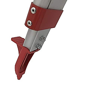 Surveying Tripod, Aluminum Survey Tripod with 5/8-Inch 11-Threaded Flat Head Quick Clamp for Auto Level