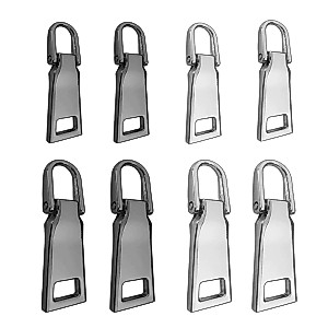 Zipper Pull Replacement,Metal Zipper Handle Mend Fixer Zipper Tab Repair for Luggage Suitcase Bag,Backpack,Jacket Bags,Coat Boots (Black)