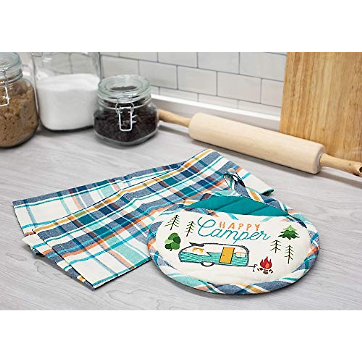 Happy Camper Potholder Gift Set