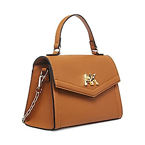 Anne Klein womens Anne Klein Flap Top handle satchel, Potters Clay, One Size US