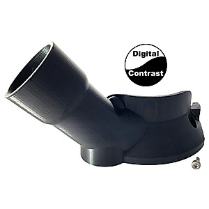 Trim Router Hose Adapter, Compatible with DeWalt DCW600 and DWP611 to Festool 27mm and 36mm Hose, Black