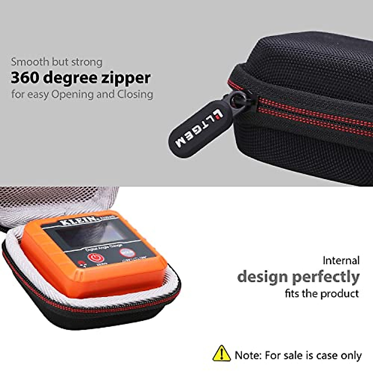 LTGEM EVA Hard Case for Klein Tools 935DAG Digital Electronic Level and Angle Gauge- Travel - Protective Carrying Storage Bag