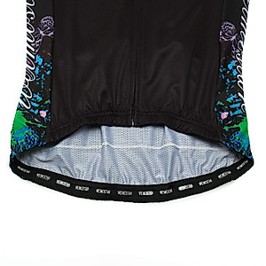 Weimostar Women's Cycling Jersey Short Sleeve Road Bike Biking Shirt Tops Bicycle Clothes with Pockets Black Size M