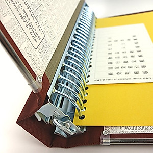 Red B5 Tatefuchi gold with 200 single-wafer-120RZ paste Kokuyo color binder MP cloth (japan import)