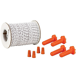PetSafe Twisted Wire Kit for In-Ground Fence, 100 ft of Pre-Twisted Wire for Faster Installation from The Parent Company of Invisible Fence Brand,Orange and White