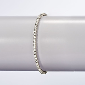 Ross-Simons 5.00 ct. t.w. CZ Tennis Bracelet in Sterling Silver. 7 inches