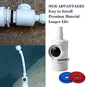 Funmit 9-100-9001 Universal Wall Fitting Connector Assembly Compatible with Polaris 180 280 280 380 3900 Sport and 480 Pro Automatic Pool Cleaners