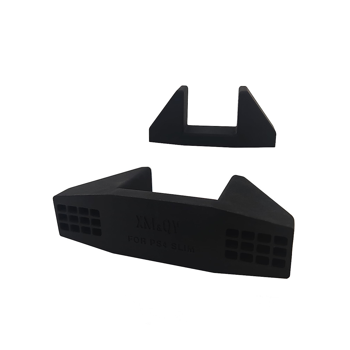 Vertical Stand for PS4 Slim Playstation 4 Slim Silicone Feet Stand Steady Base Mouse Non-Slip Enough Space for Cooling, Black