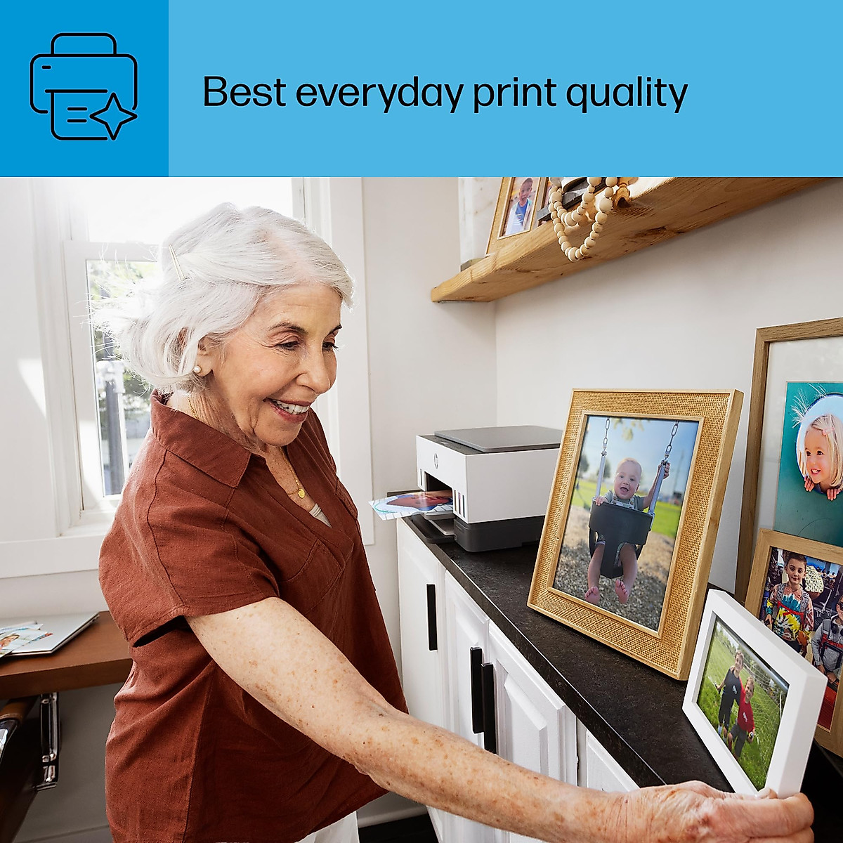 HP Smart -Tank 6001 Wireless All-in-One Cartridge-free Ink Printer, up to 2 years of ink included, mobile print, scan, copy (2H0B9A)