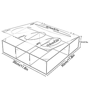 BTYEEUYI Ziplock Bag Storage Organizer For Kitchen Drawer, Super Clear Baggie Organizer, Sandwich Bag Organizer Acrylic Food Bags Dispenser, Easy to Refill And Take out, Fits Ziplock Bag, Hefty